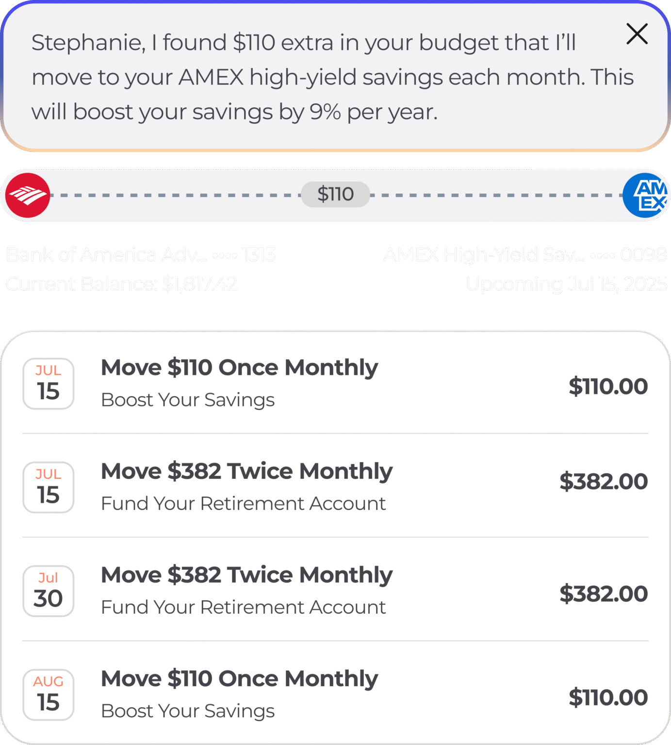 MyPlan™ - Automated Savings Plans With AI - Piere